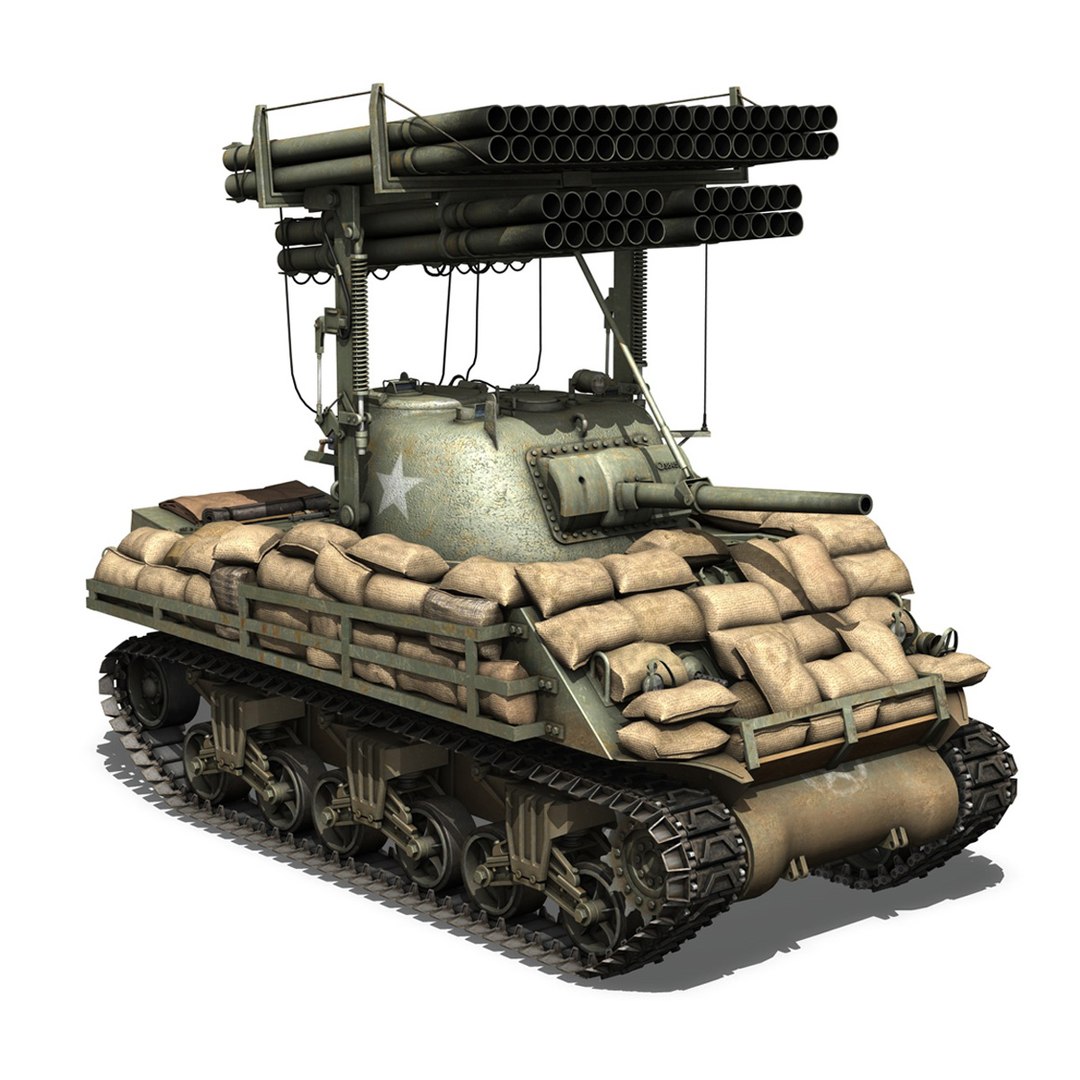M4a3 Sherman Calliope M4 3d Model