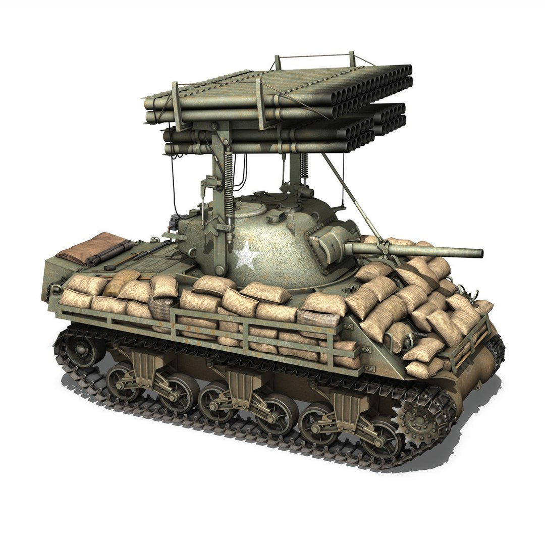 M4a3 Sherman Calliope M4 3d Model