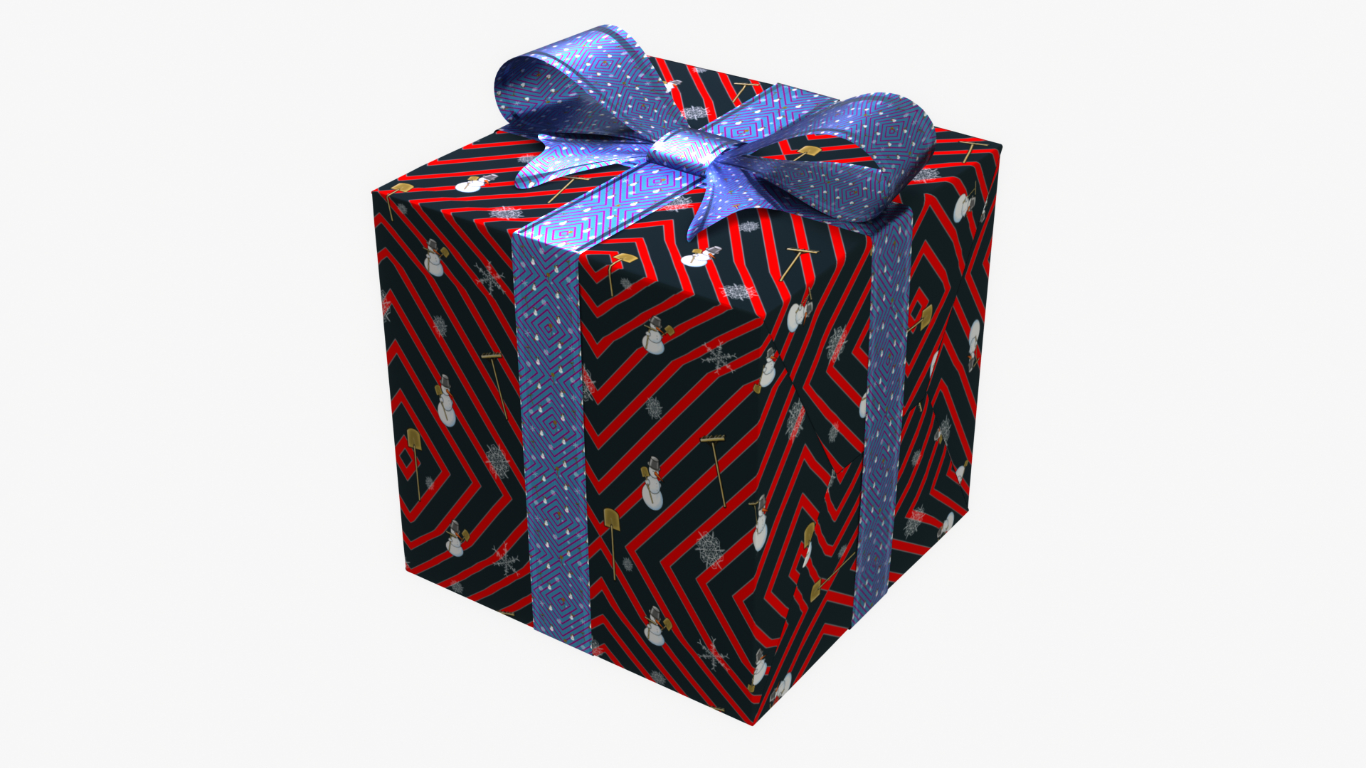3D Gift Wrap Christmas - TurboSquid 1648318