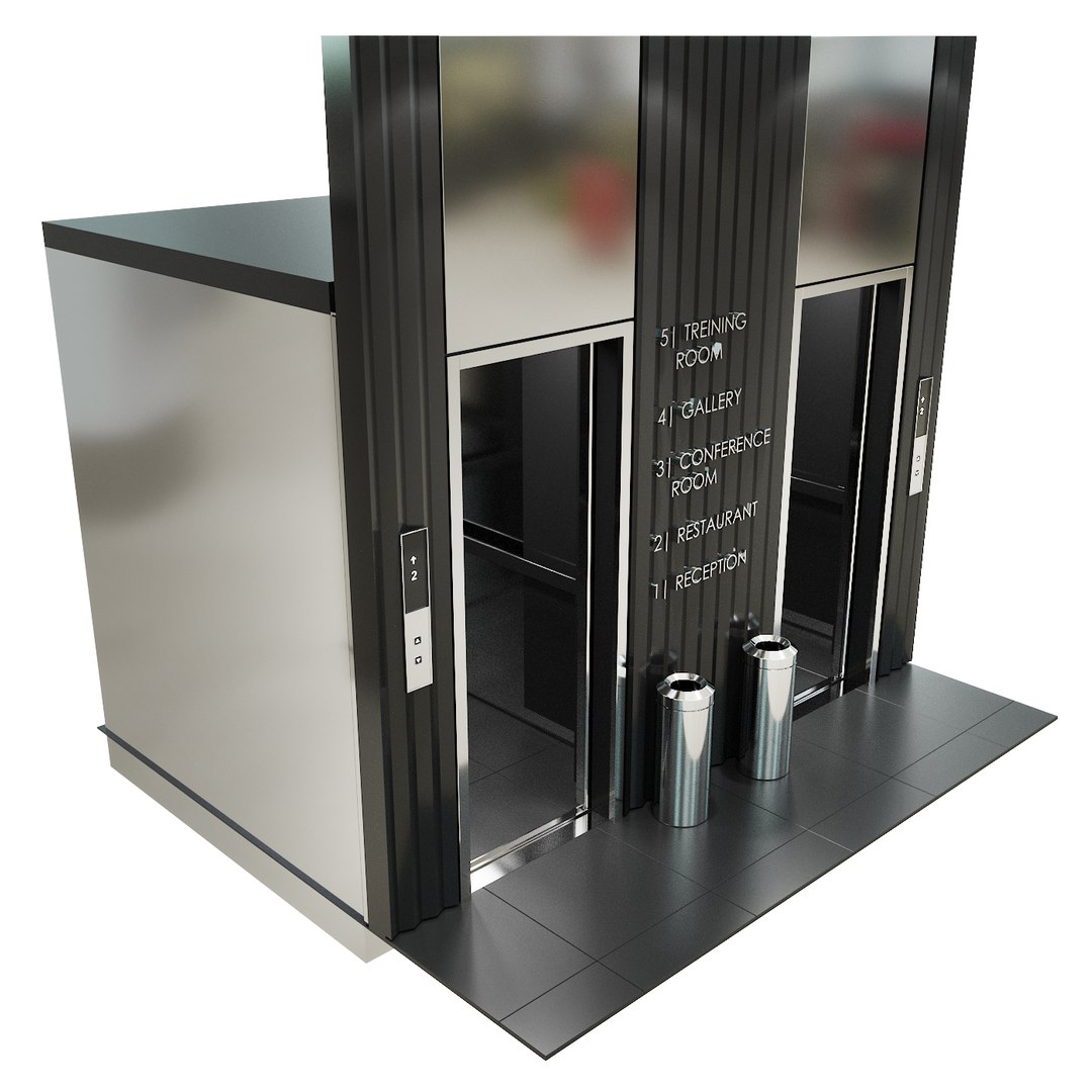 3D Passenger Elevator Model - TurboSquid 1683385