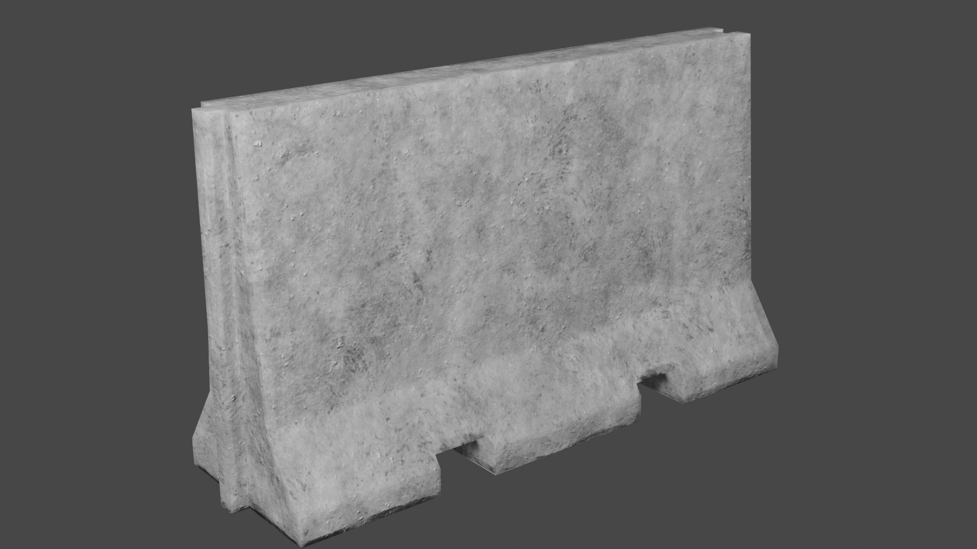 Concrete Barricade Pack 3D model - TurboSquid 2004393