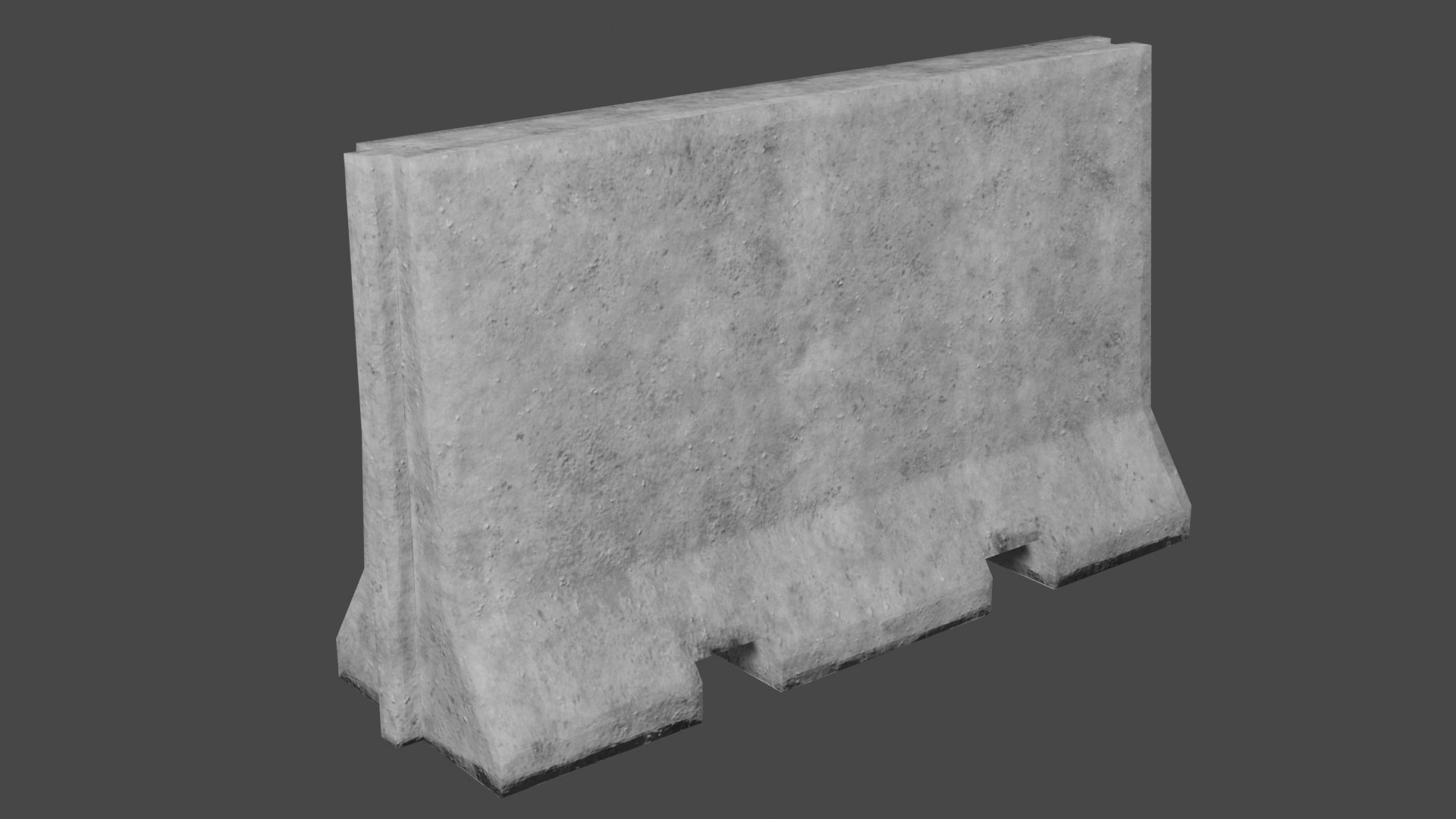 Concrete Barricade Pack 3D model - TurboSquid 2004393
