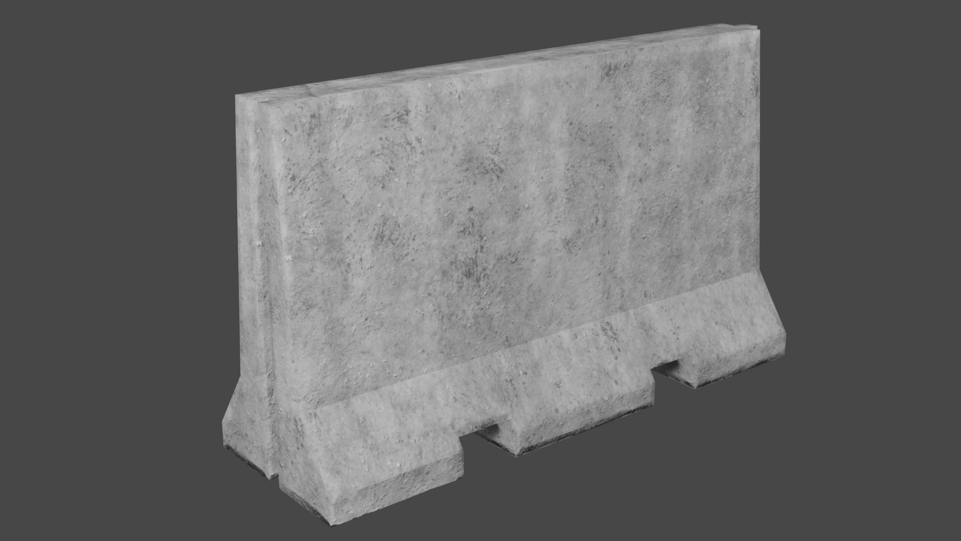 Concrete Barricade Pack 3D model - TurboSquid 2004393