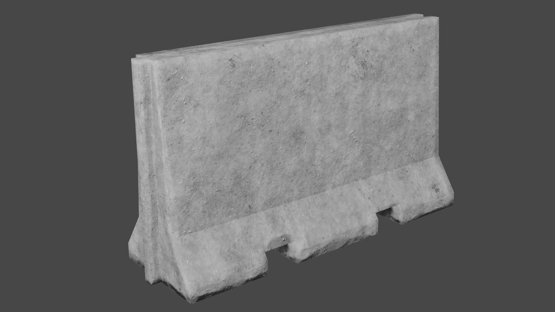 Concrete Barricade Pack 3D model - TurboSquid 2004393