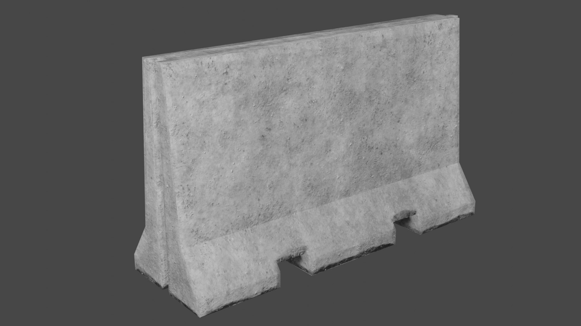 Concrete Barricade Pack 3D model - TurboSquid 2004393