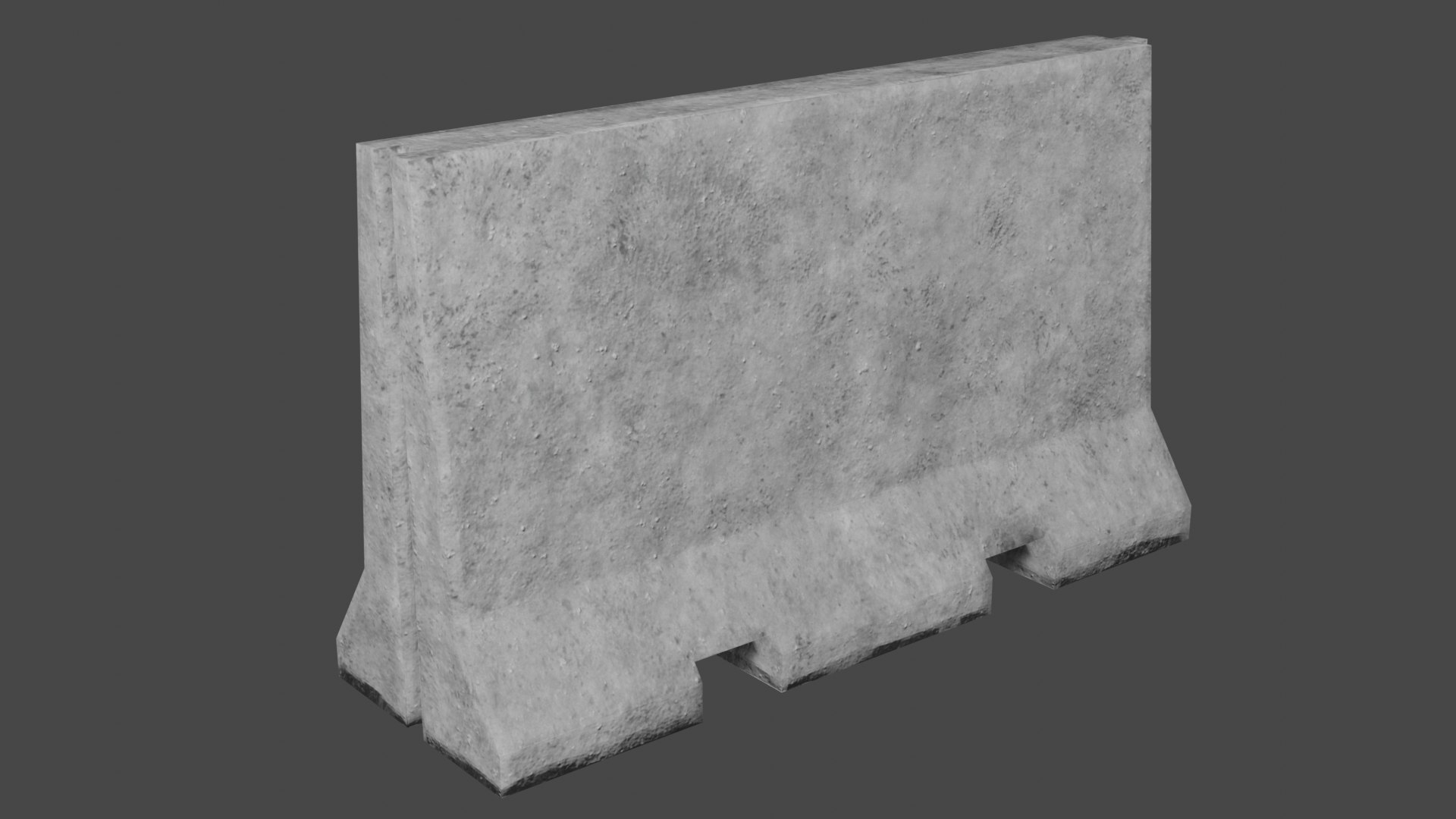 Concrete Barricade Pack 3D model - TurboSquid 2004393