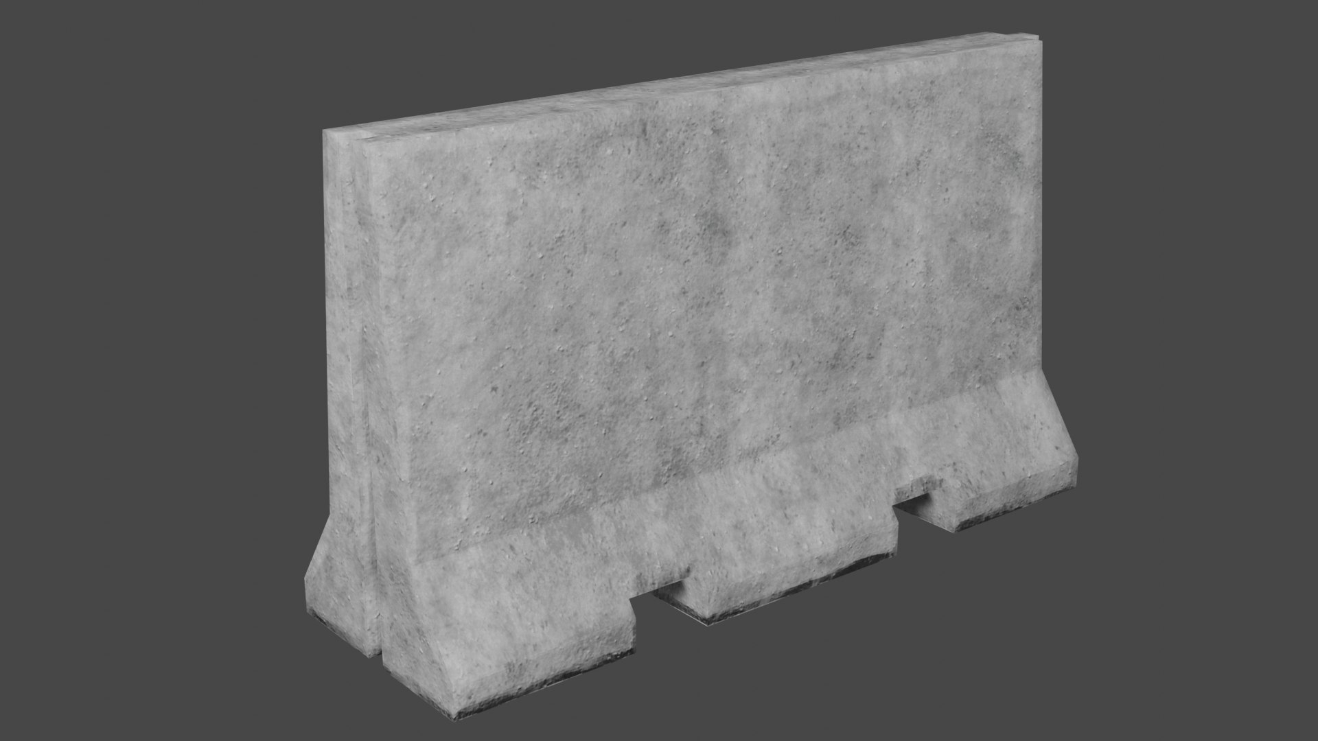 Concrete Barricade Pack 3D model - TurboSquid 2004393