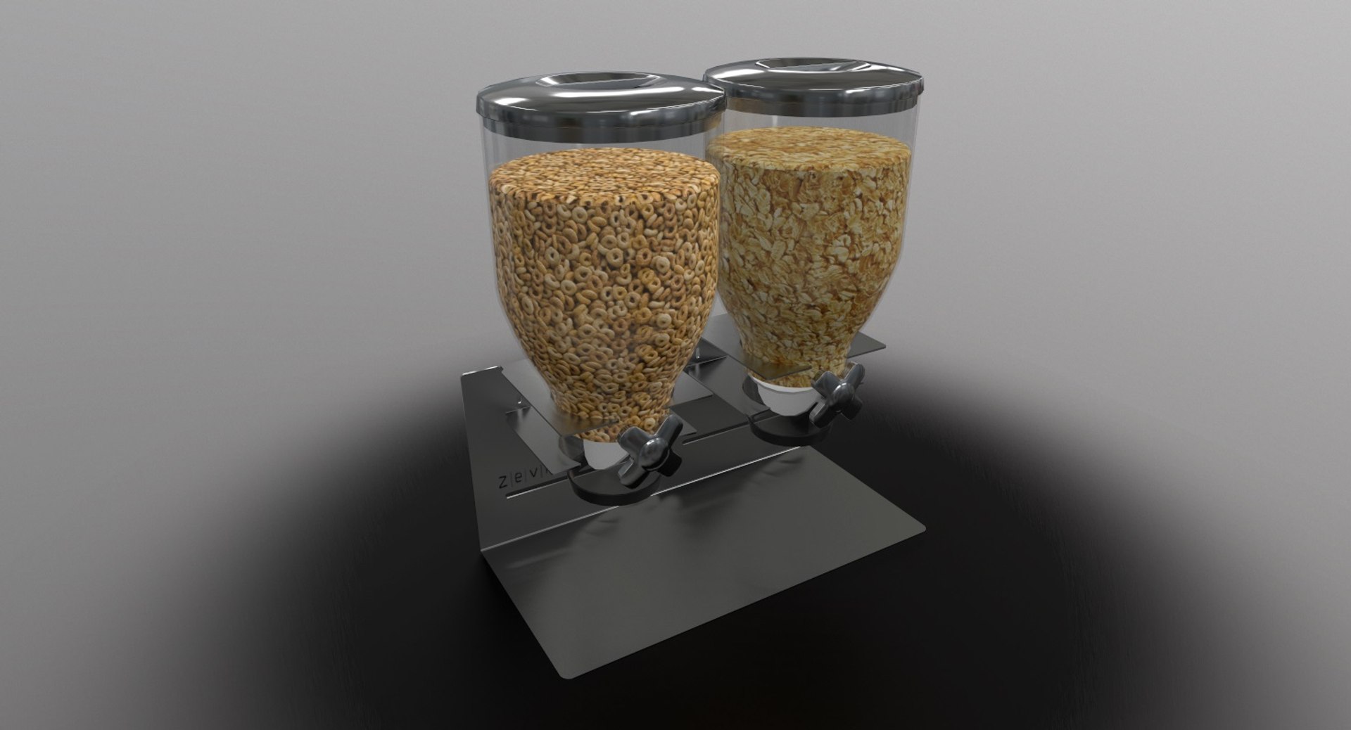 Zevro Dry Food Dispencer 3D Model - TurboSquid 1222351