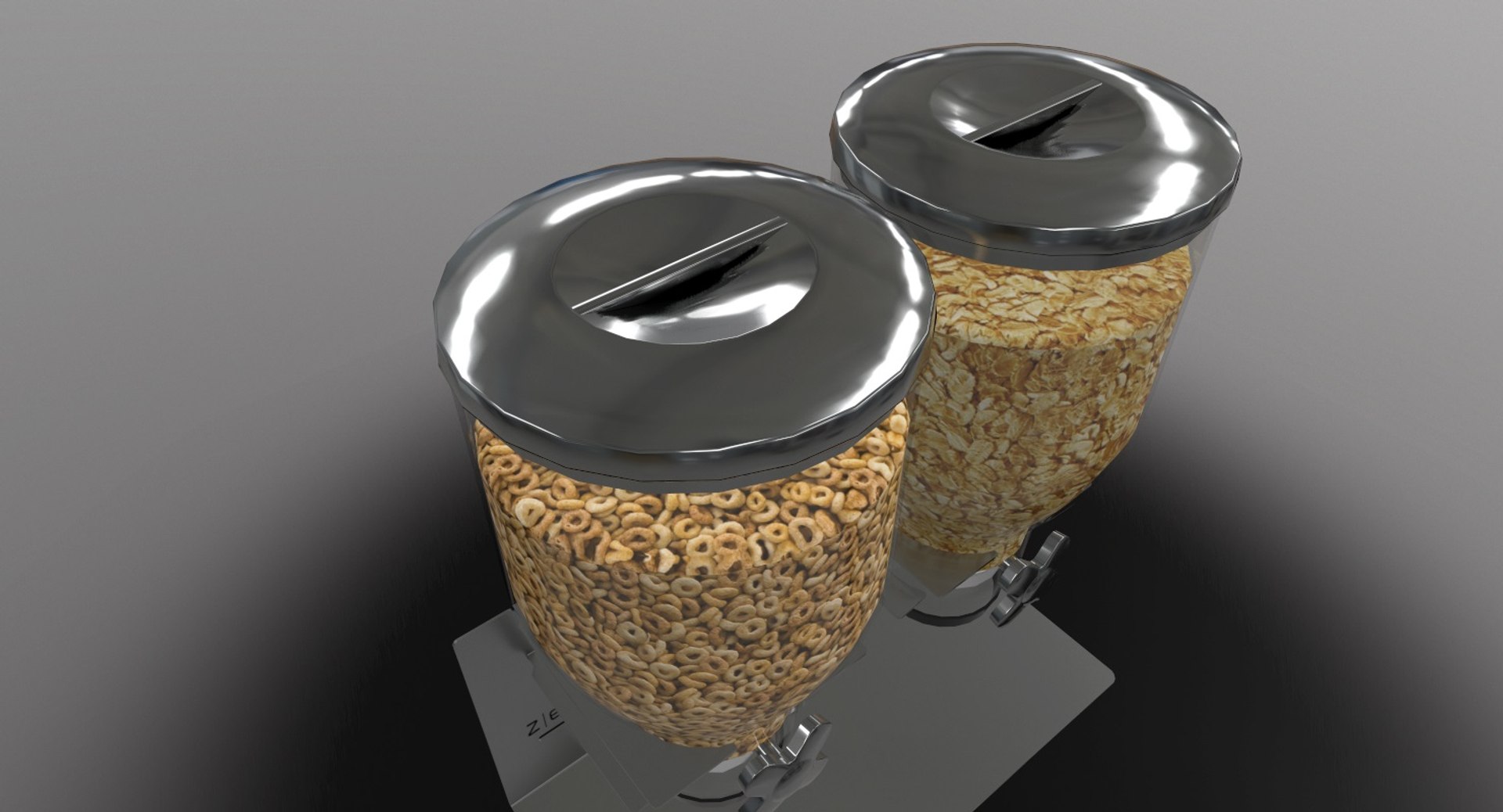 Zevro Dry Food Dispencer 3D Model - TurboSquid 1222351
