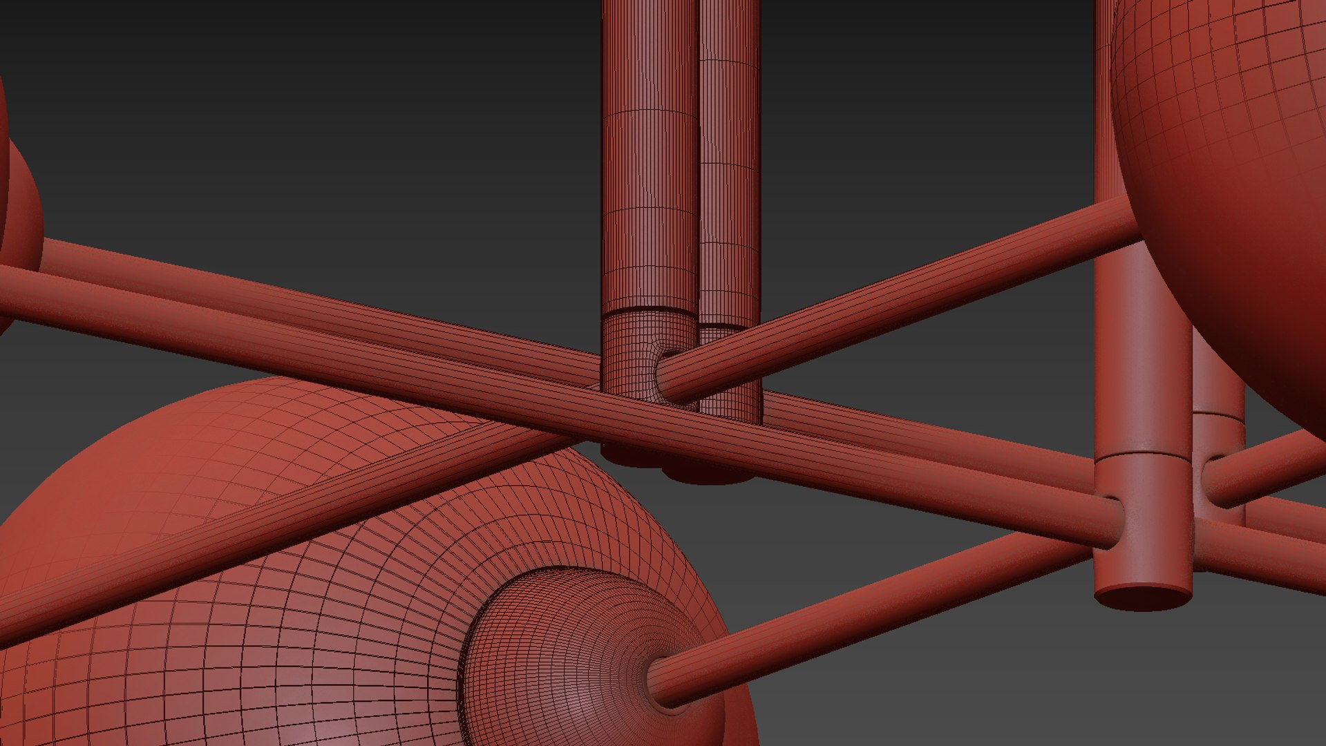 Century 8 light radial 3D model - TurboSquid 1554256