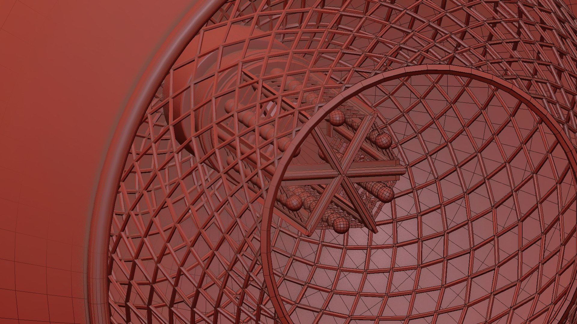 Century 8 light radial 3D model - TurboSquid 1554256