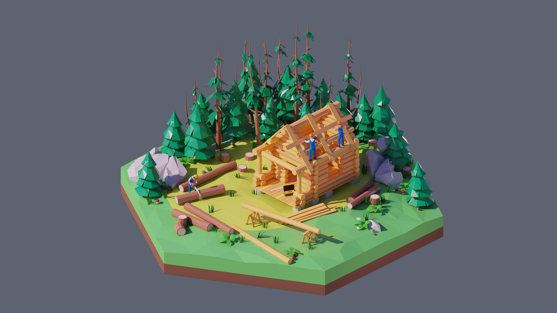 3D Land 2B - TurboSquid 1977944