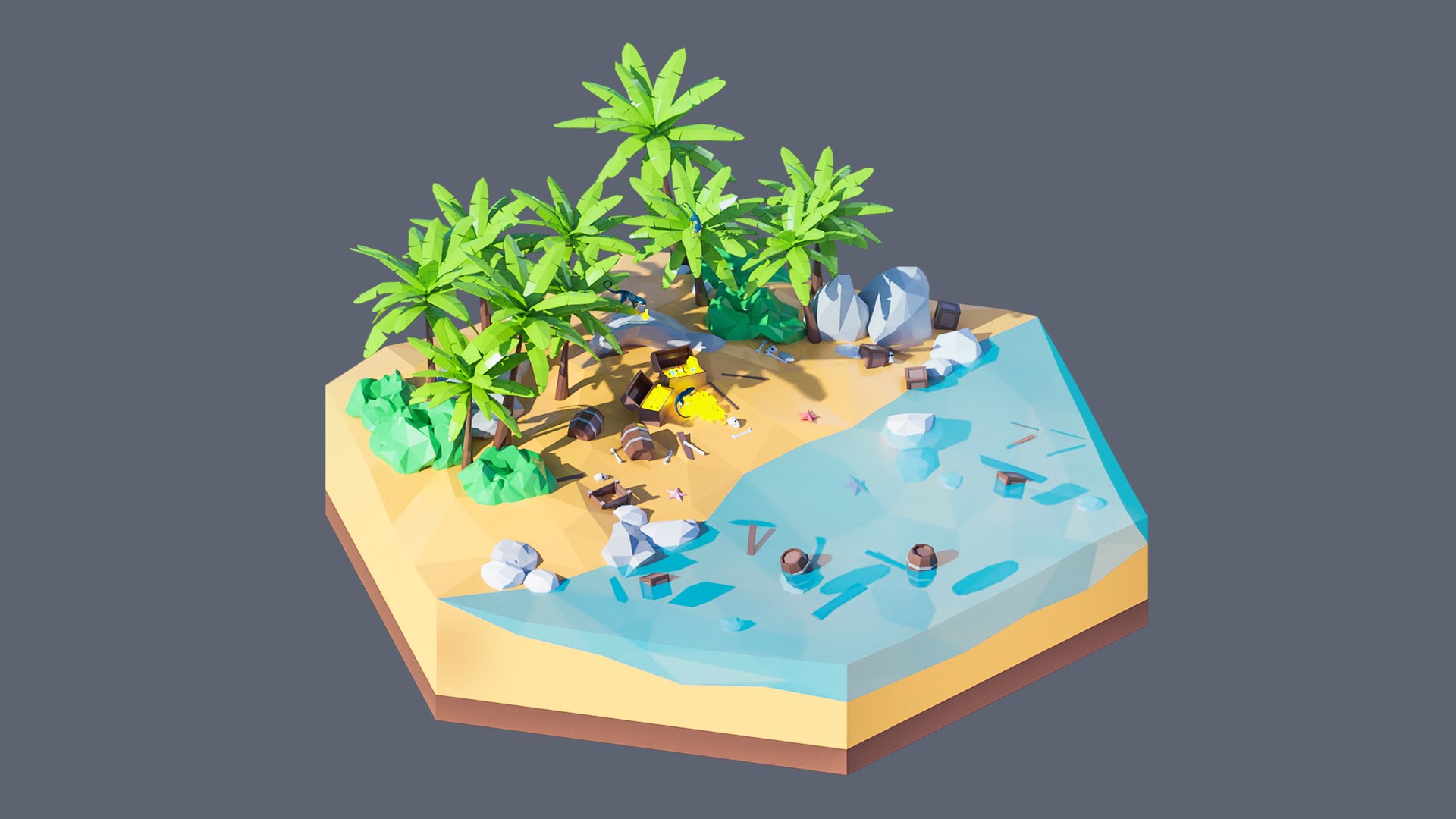 3D Land 2B - TurboSquid 1977944