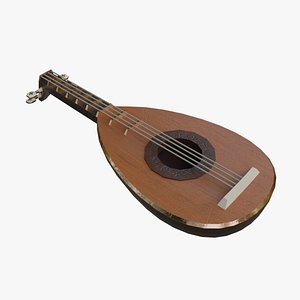 Low Poly Lute 3D Models For Download | TurboSquid