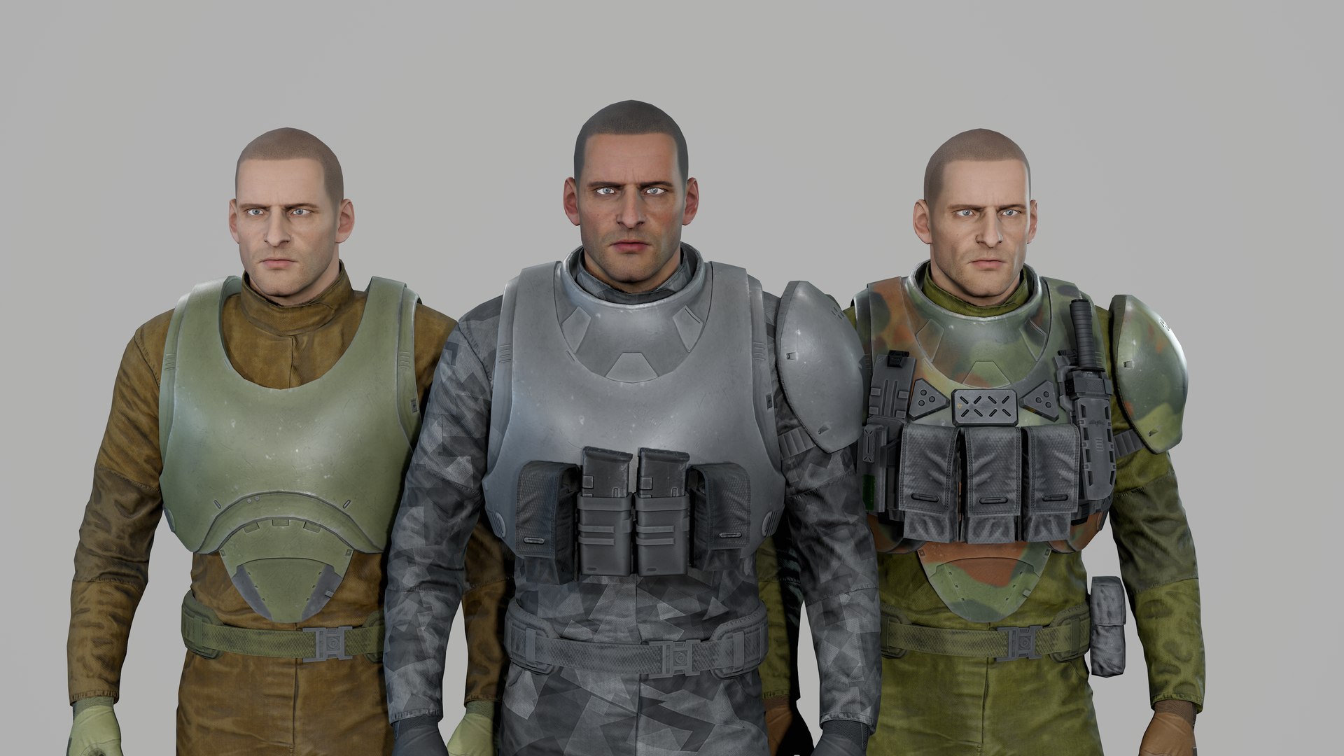 Sci-fi Trooper 3D Model - TurboSquid 2330452