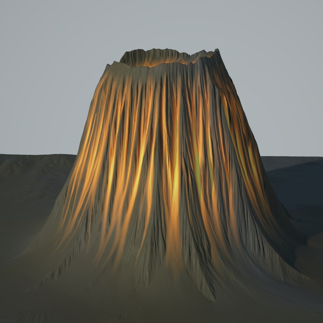 3D Volcano - TurboSquid 1567779