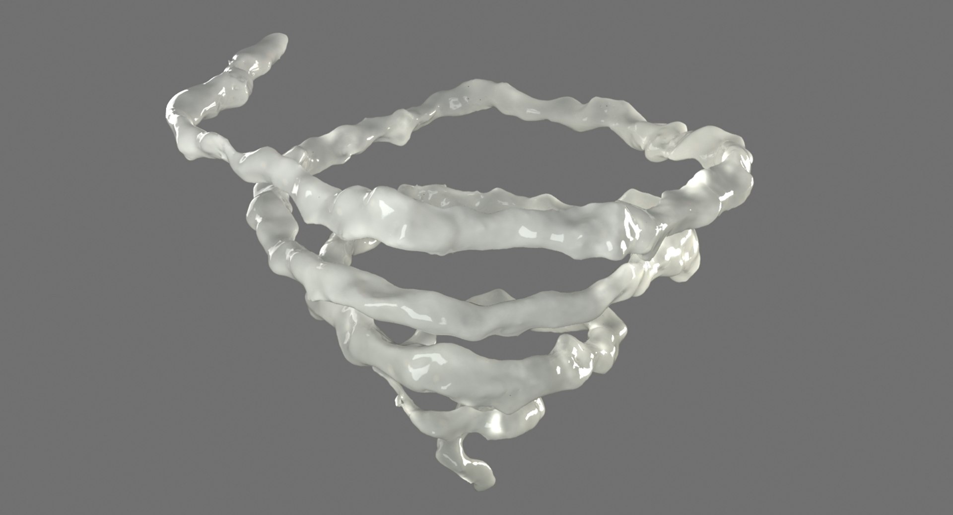 3d Spiral Liquid Model