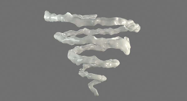 3d spiral liquid model