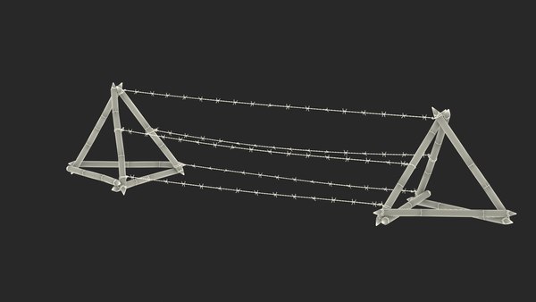 Obstáculo de arame farpado de Tanglefoot Modelo 3D - TurboSquid 1713191