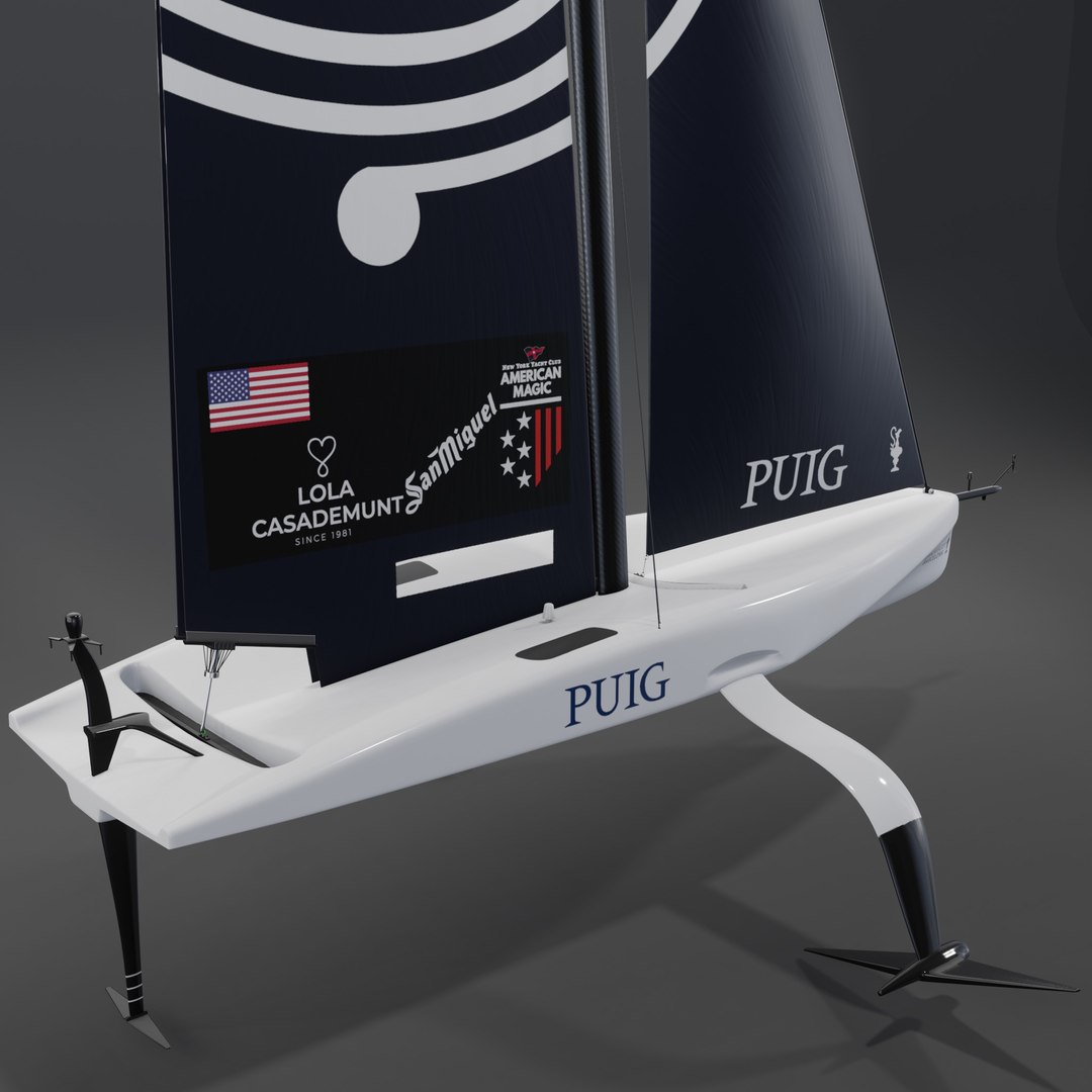 AC40 PUIG 37th Americas Cup 3D Model Model - TurboSquid 2294097