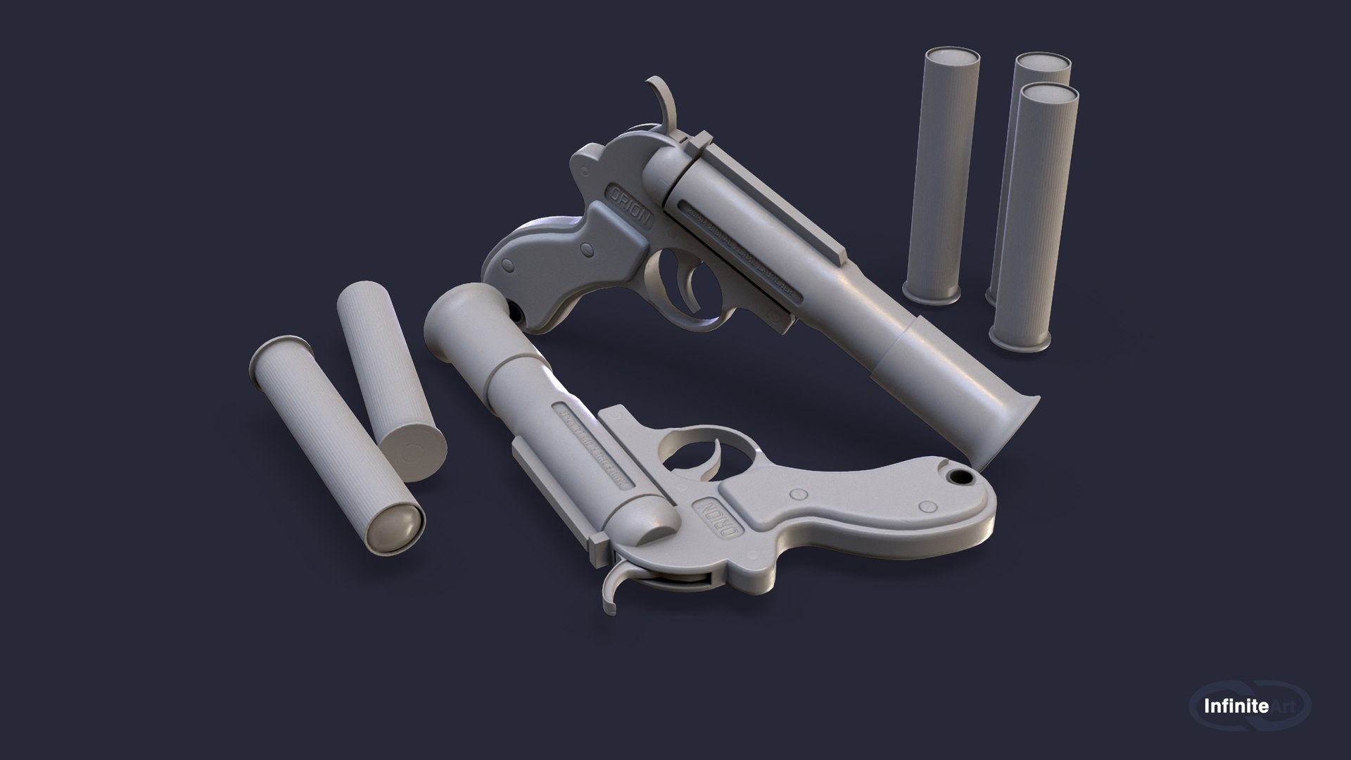 Flaregun 3D Model - TurboSquid 1838101