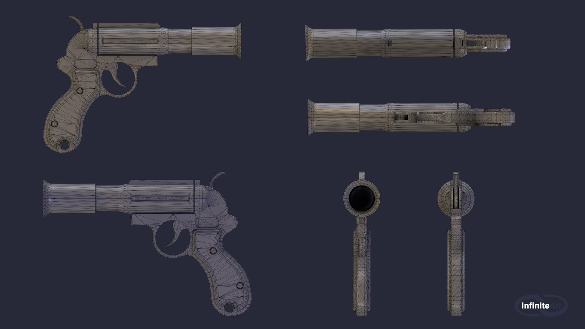 Flaregun 3D Model - TurboSquid 1838101