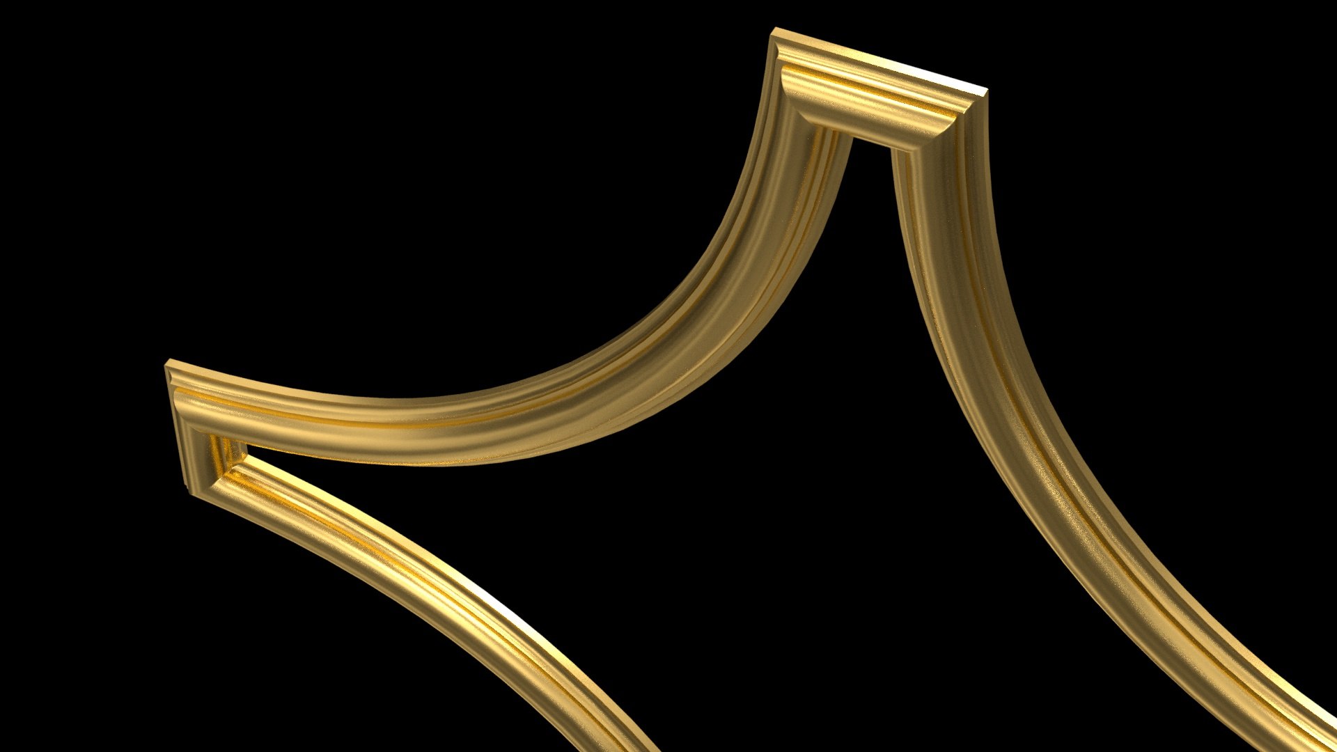 Plaster Decorative Bow DS242 3D Model - TurboSquid 2385860