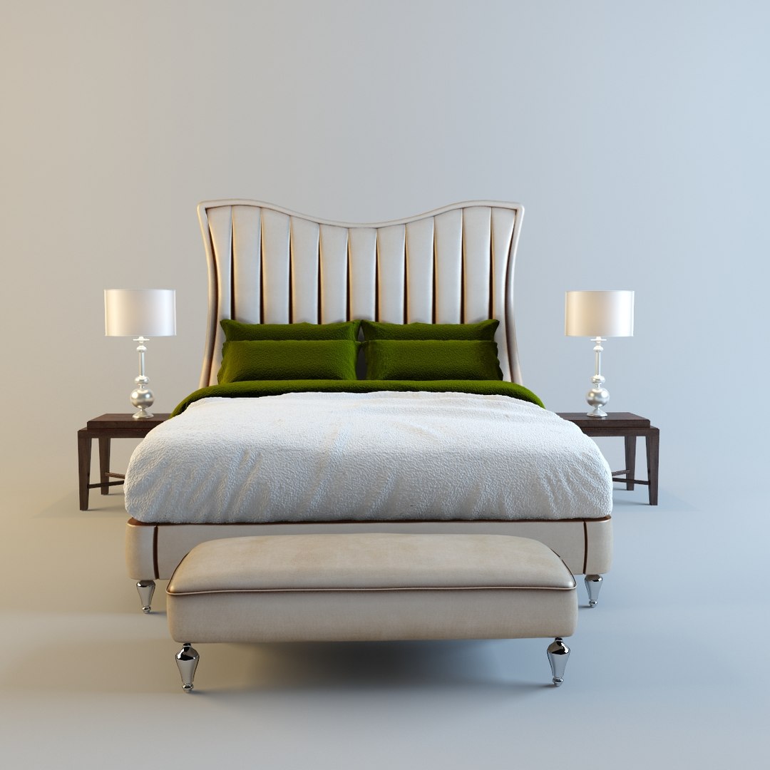 3d modern bed model