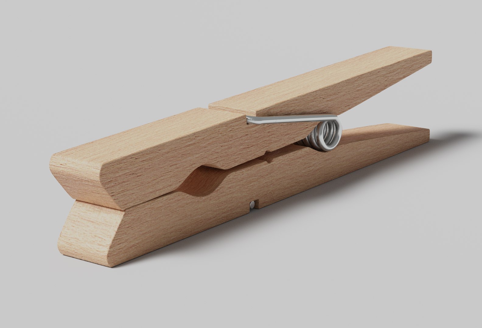 3D Wooden Clothespin Model - TurboSquid 2275690