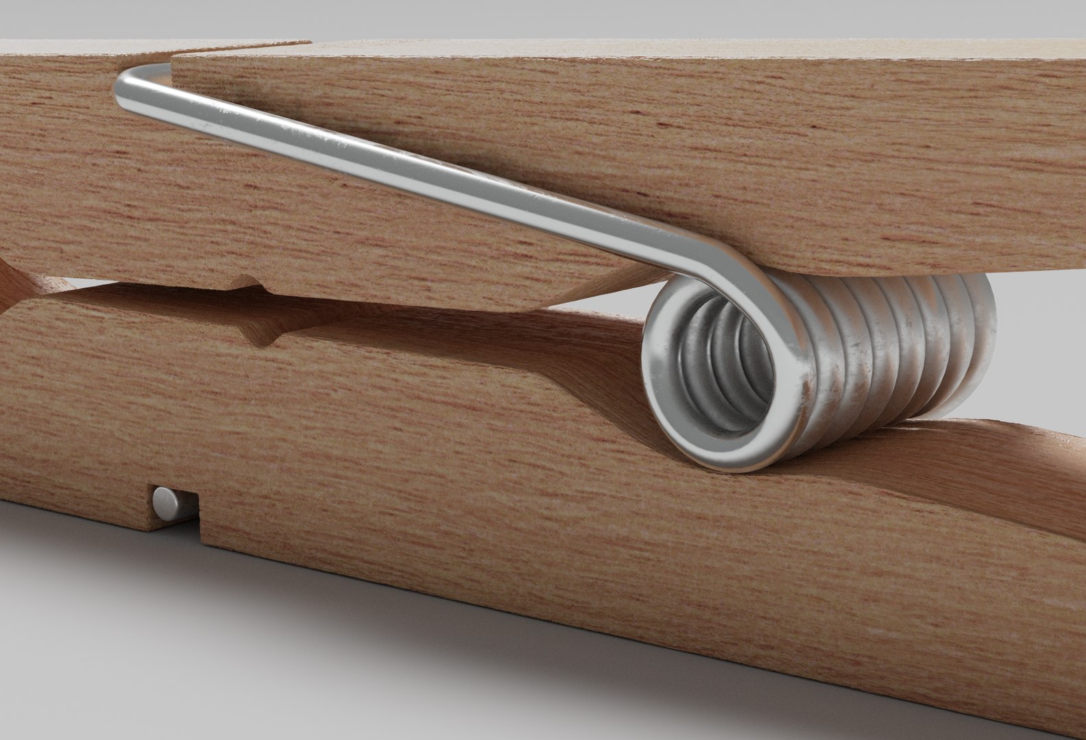 3D Wooden Clothespin Model - TurboSquid 2275690