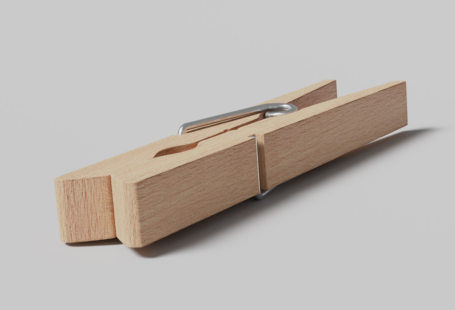 3D Wooden Clothespin Model - TurboSquid 2275690