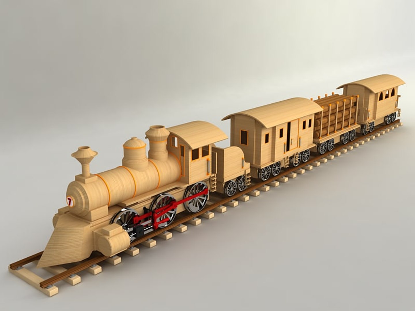 Max Wood Wooden Train