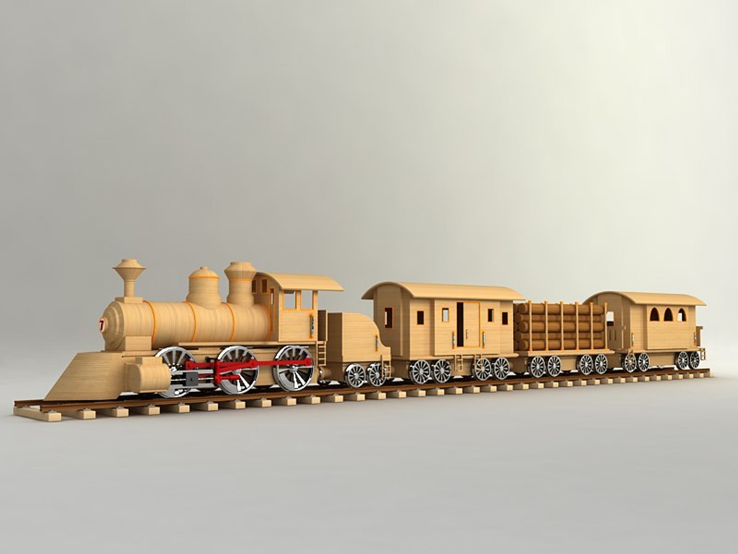 Max Wood Wooden Train