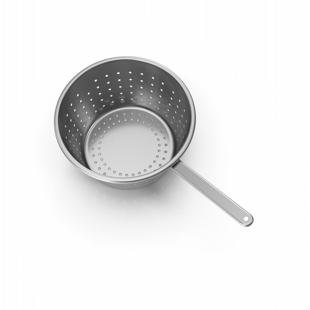Stainless Steel Colander With Handle Model - TurboSquid 2189909