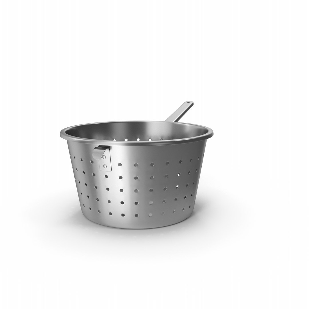 Stainless Steel Colander With Handle Model - TurboSquid 2189909