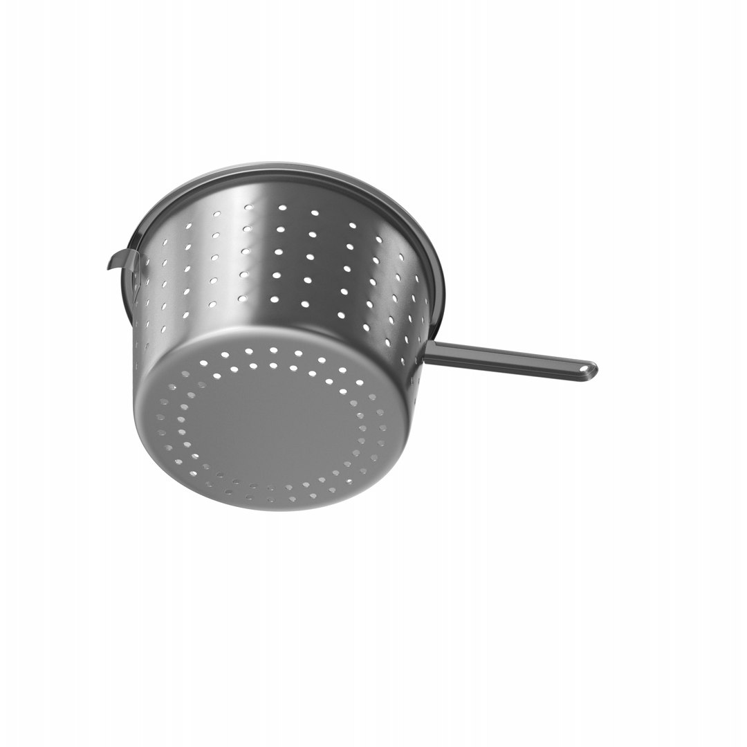 Stainless Steel Colander With Handle Model - TurboSquid 2189909