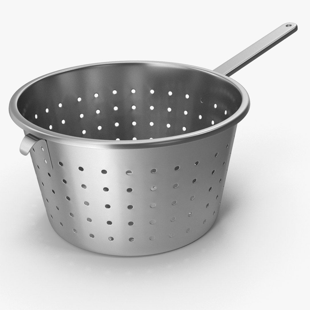 带手柄不锈钢滤锅3D模型 - TurboSquid 2189909