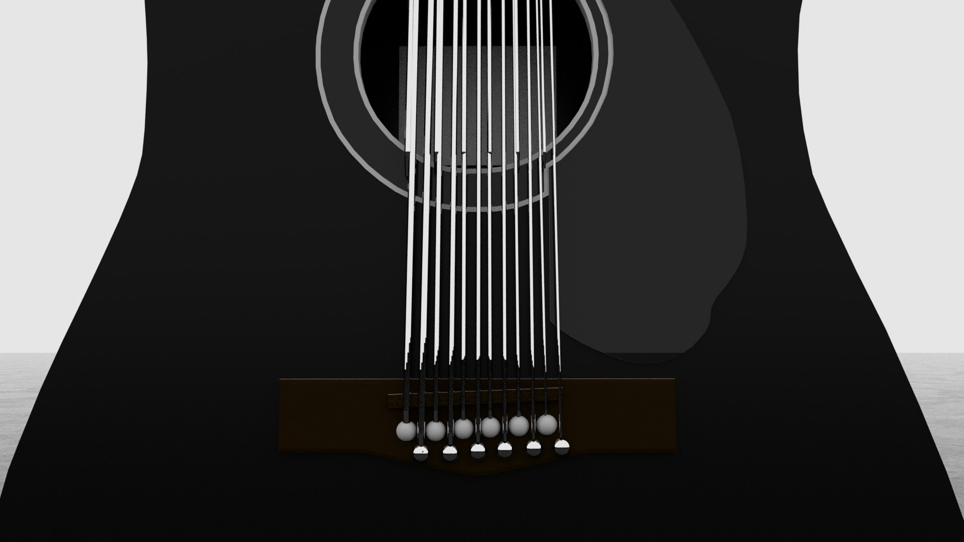 16 String Guitar With Stand Low-poly 3D Model 3D Model - TurboSquid 1934605