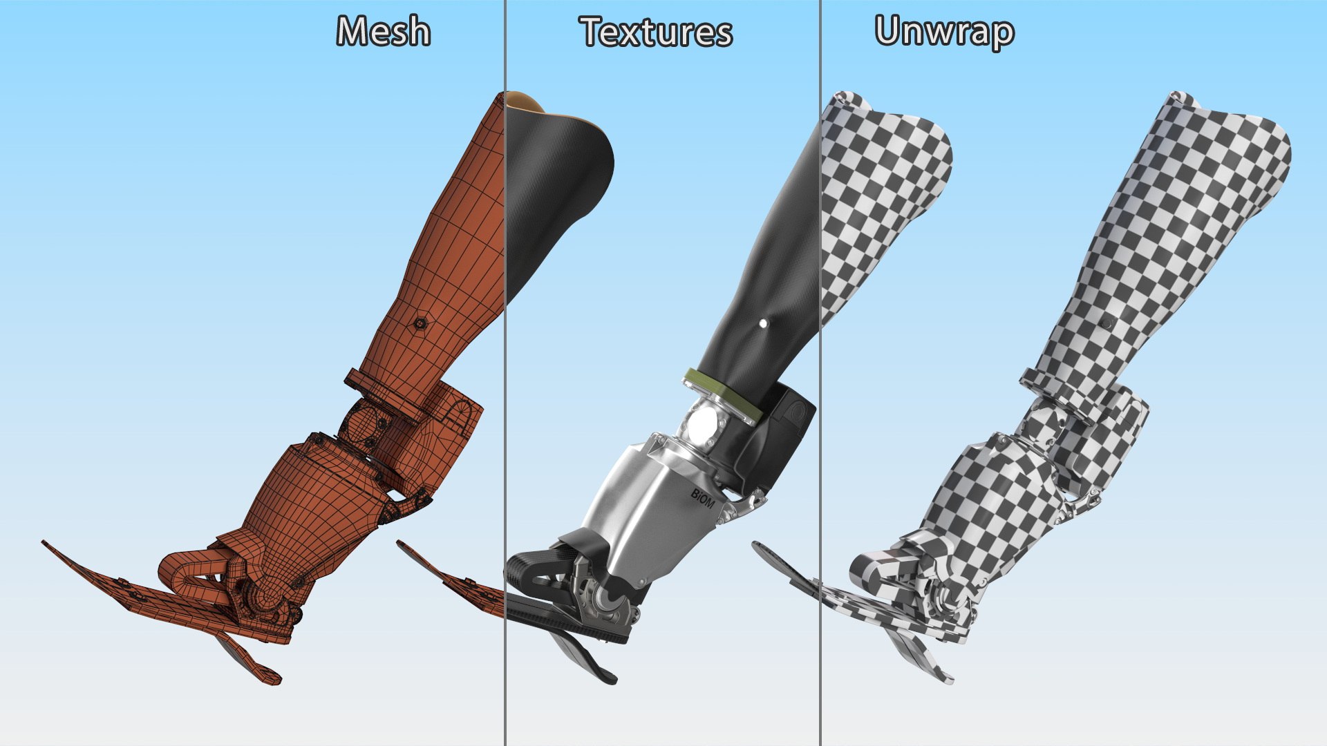 Advanced Prosthetic Leg BiOM Rigged 3D - TurboSquid 2354716