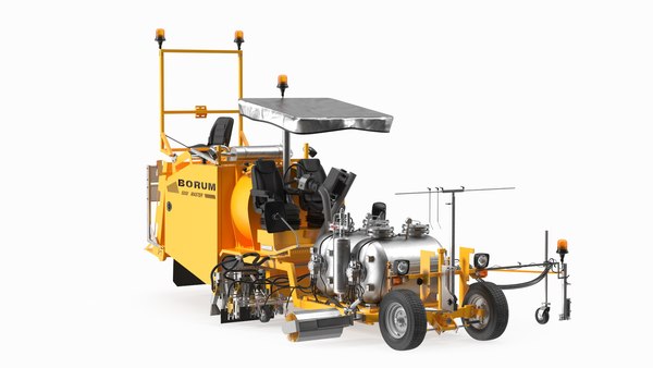 modelo 3d Máquina de señalización vial Borum Master 5000 - TurboSquid ...