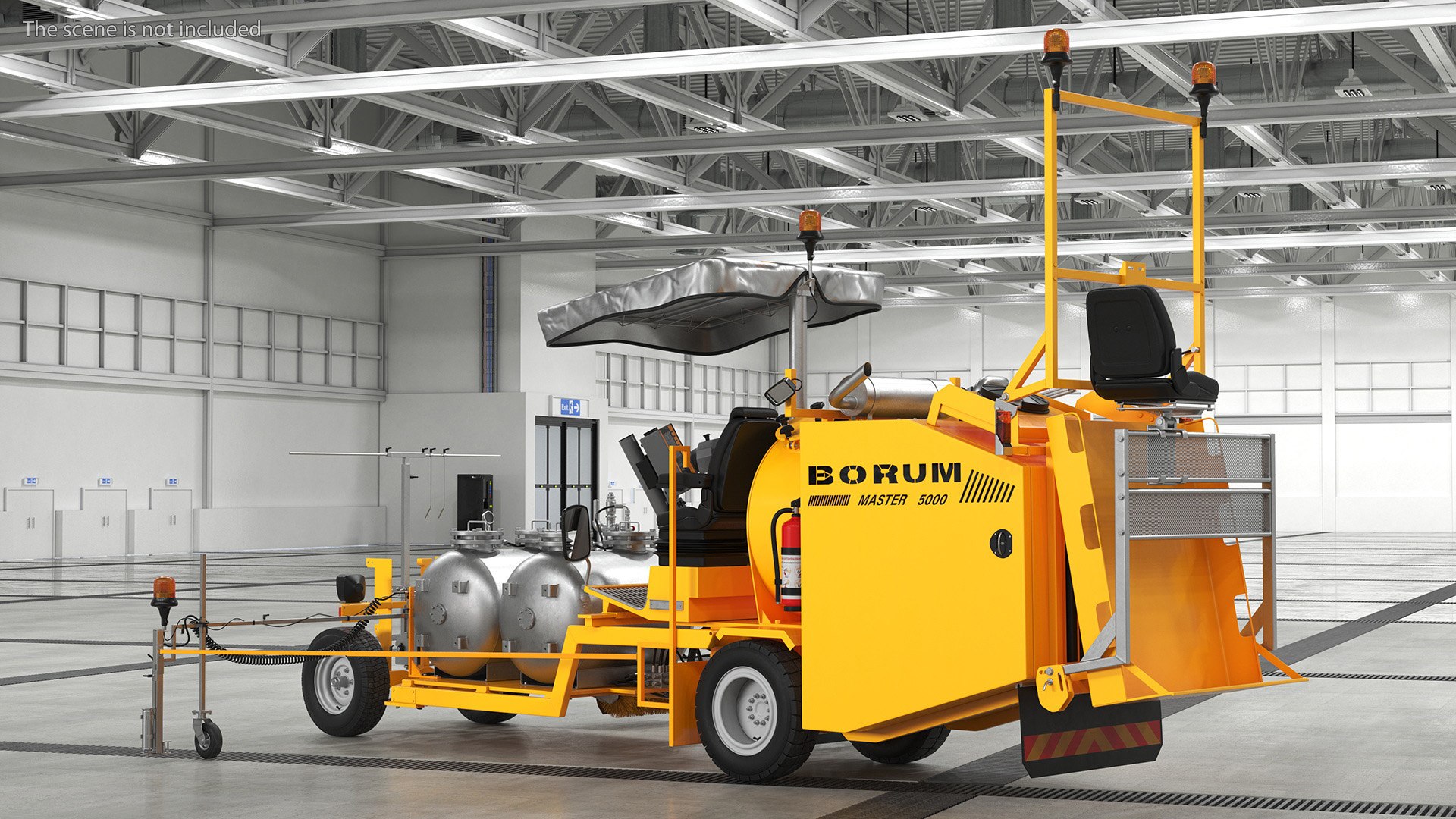 3D Road Marking Machine Borum Master 5000 model - TurboSquid 2162282