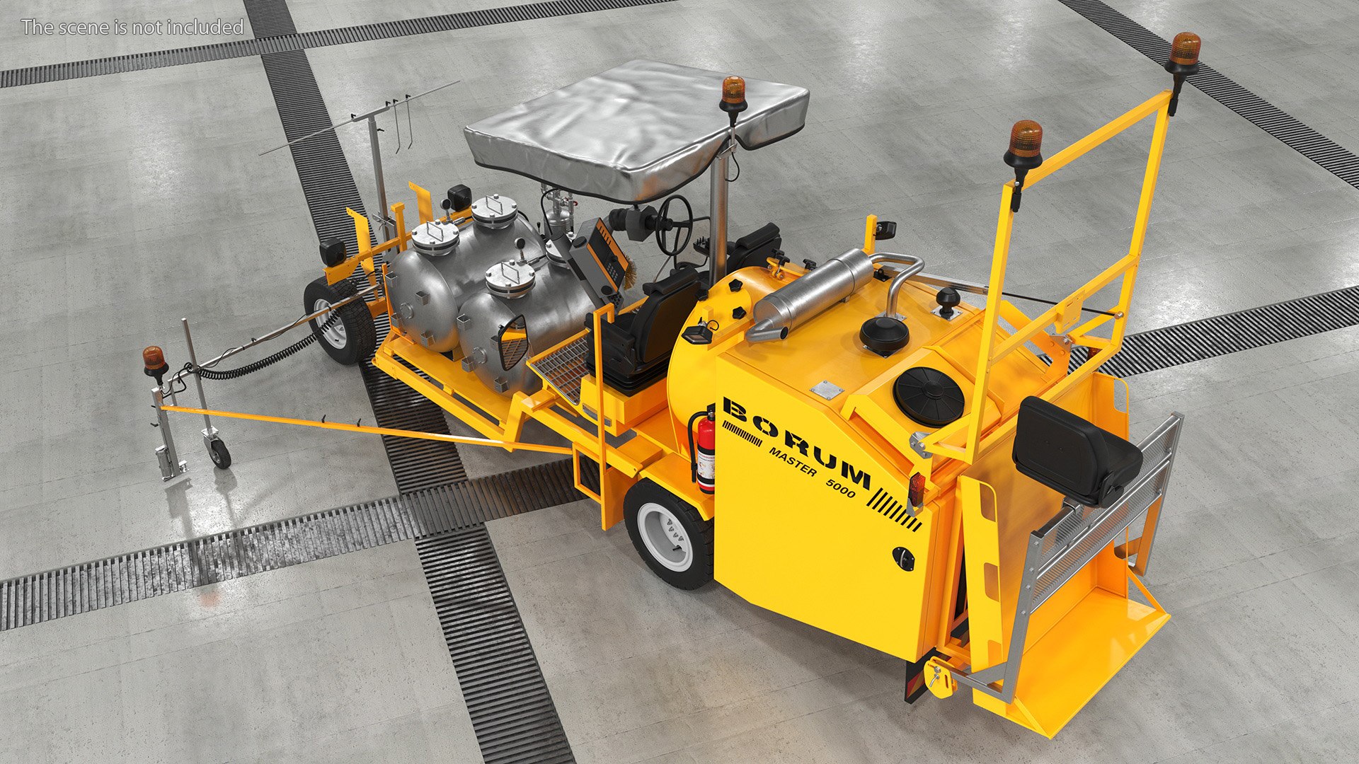 3D Road Marking Machine Borum Master 5000 model - TurboSquid 2162282