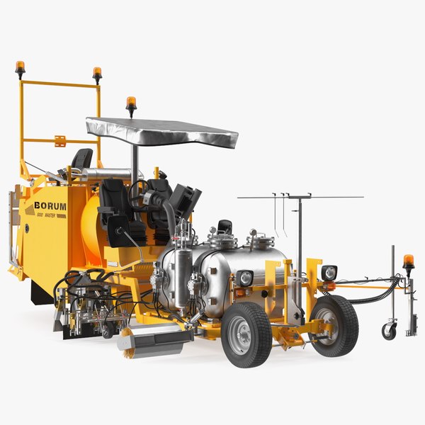 modelo 3d Máquina de señalización vial Borum Master 5000 - TurboSquid ...