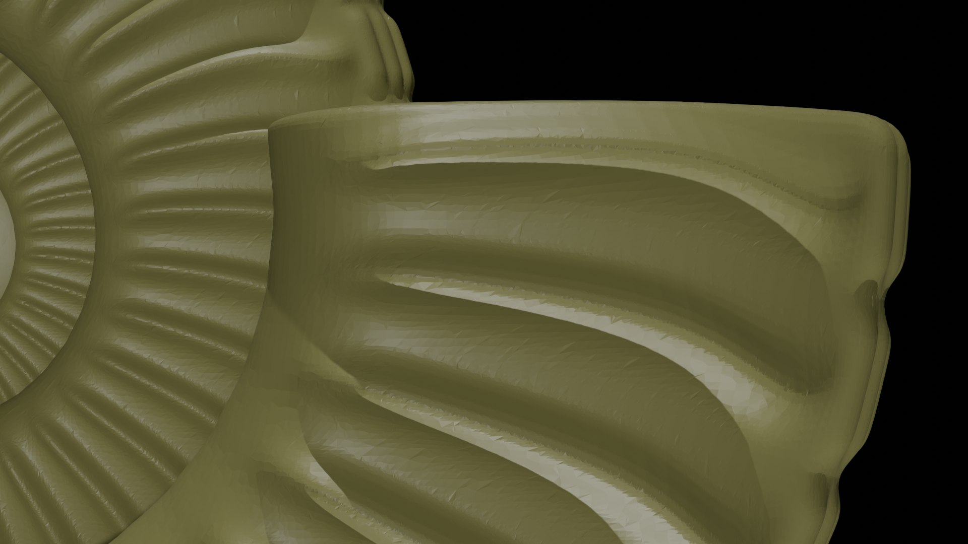 Ammonoid Shell With Ventral Nodes And Convex Ribs 3D - TurboSquid 2299086