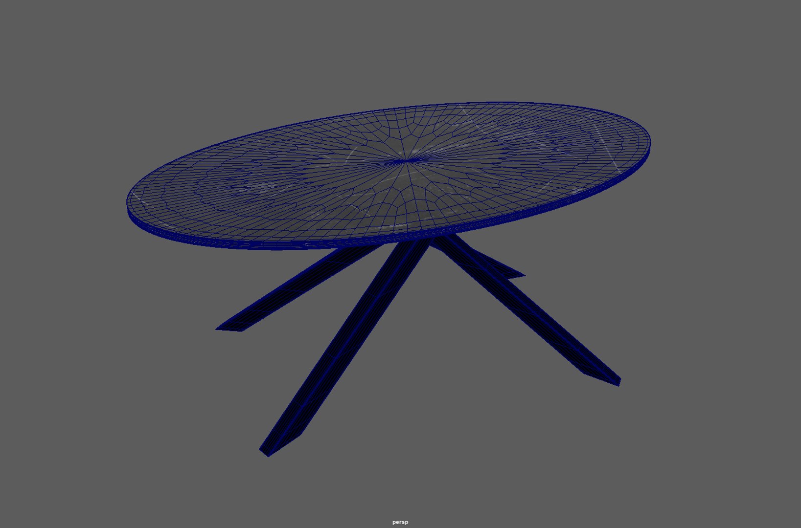 3D Marble Top Oval Dining Table Model - TurboSquid 2291453