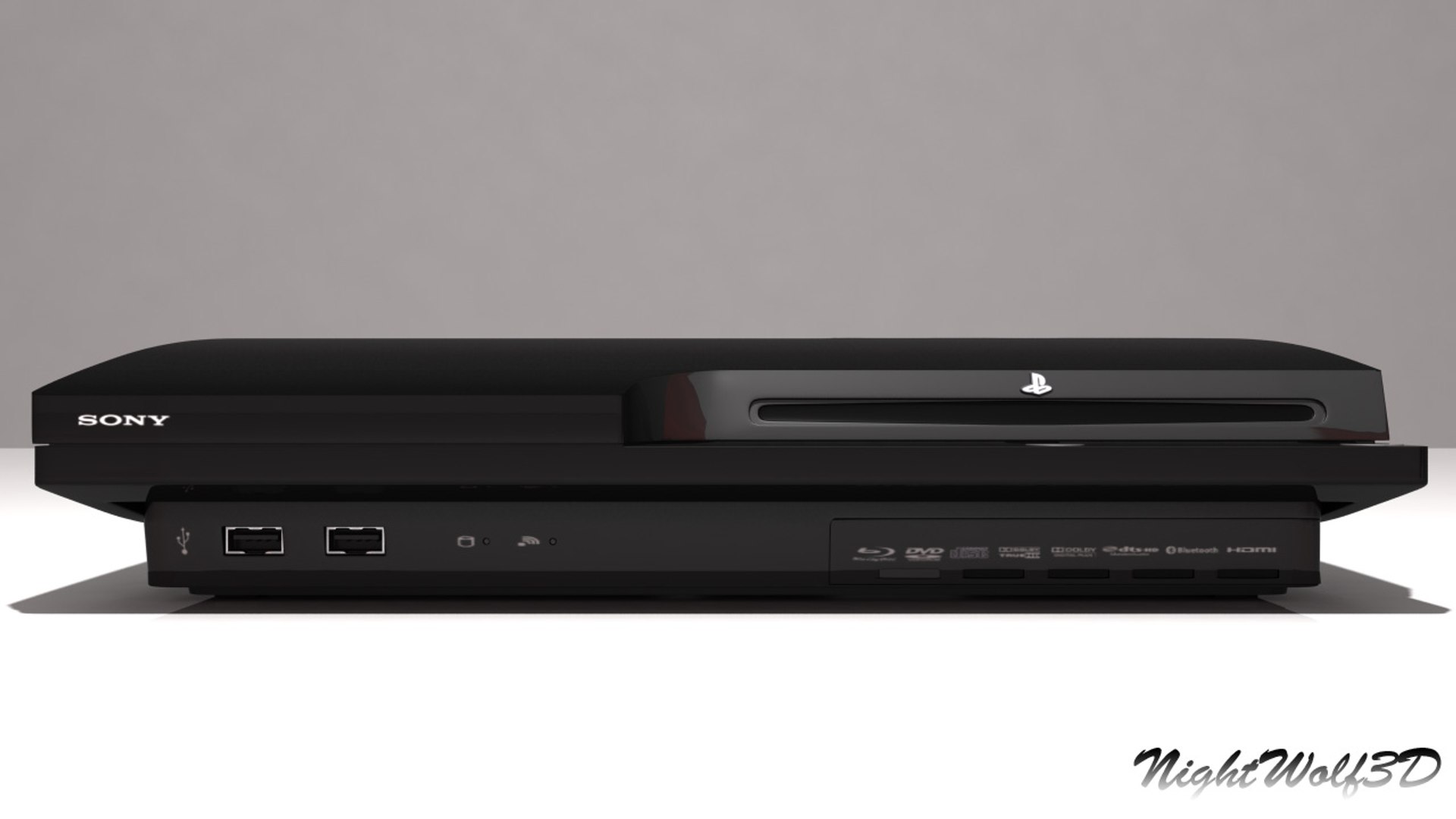 3d model details sony playstation 3