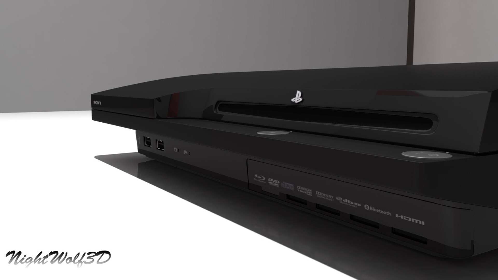 3d model details sony playstation 3