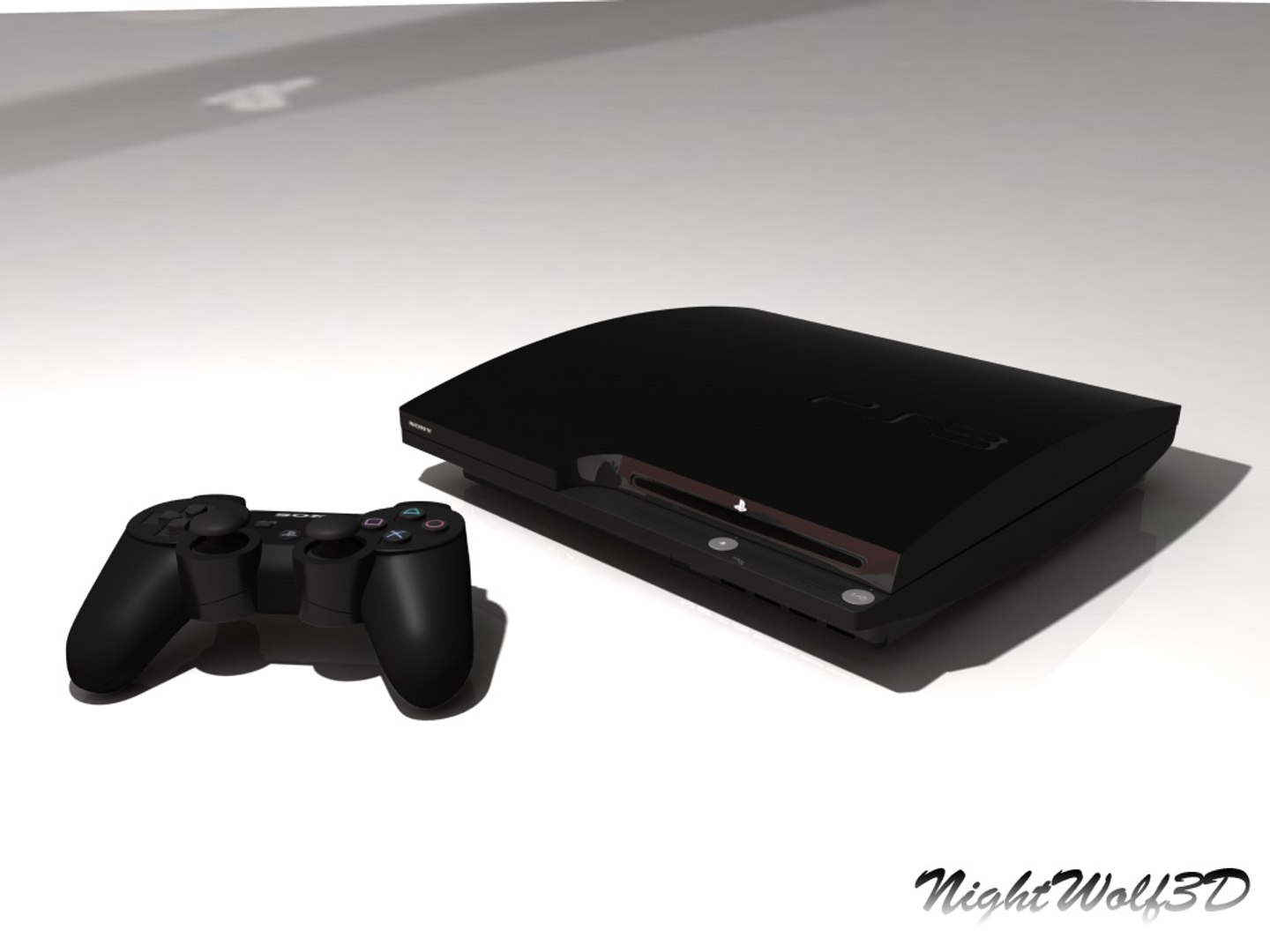 3d model details sony playstation 3