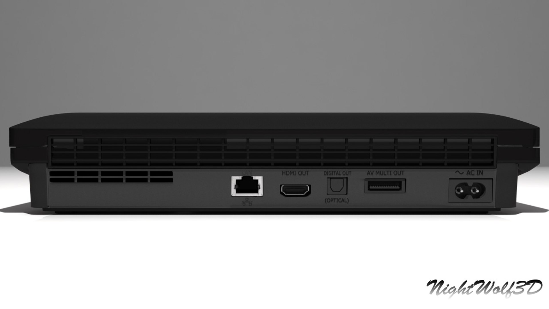 3d model details sony playstation 3