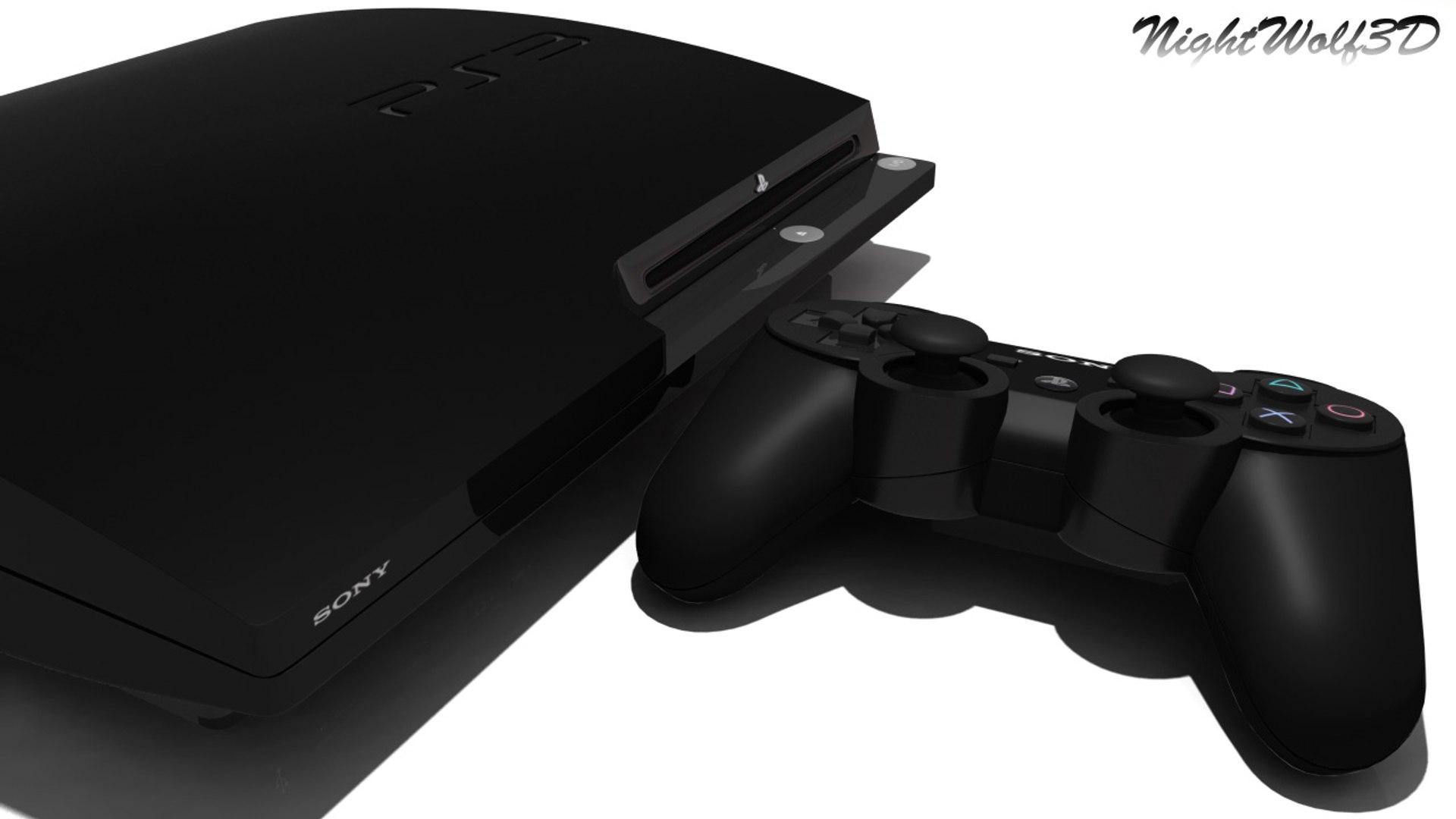 3d model details sony playstation 3